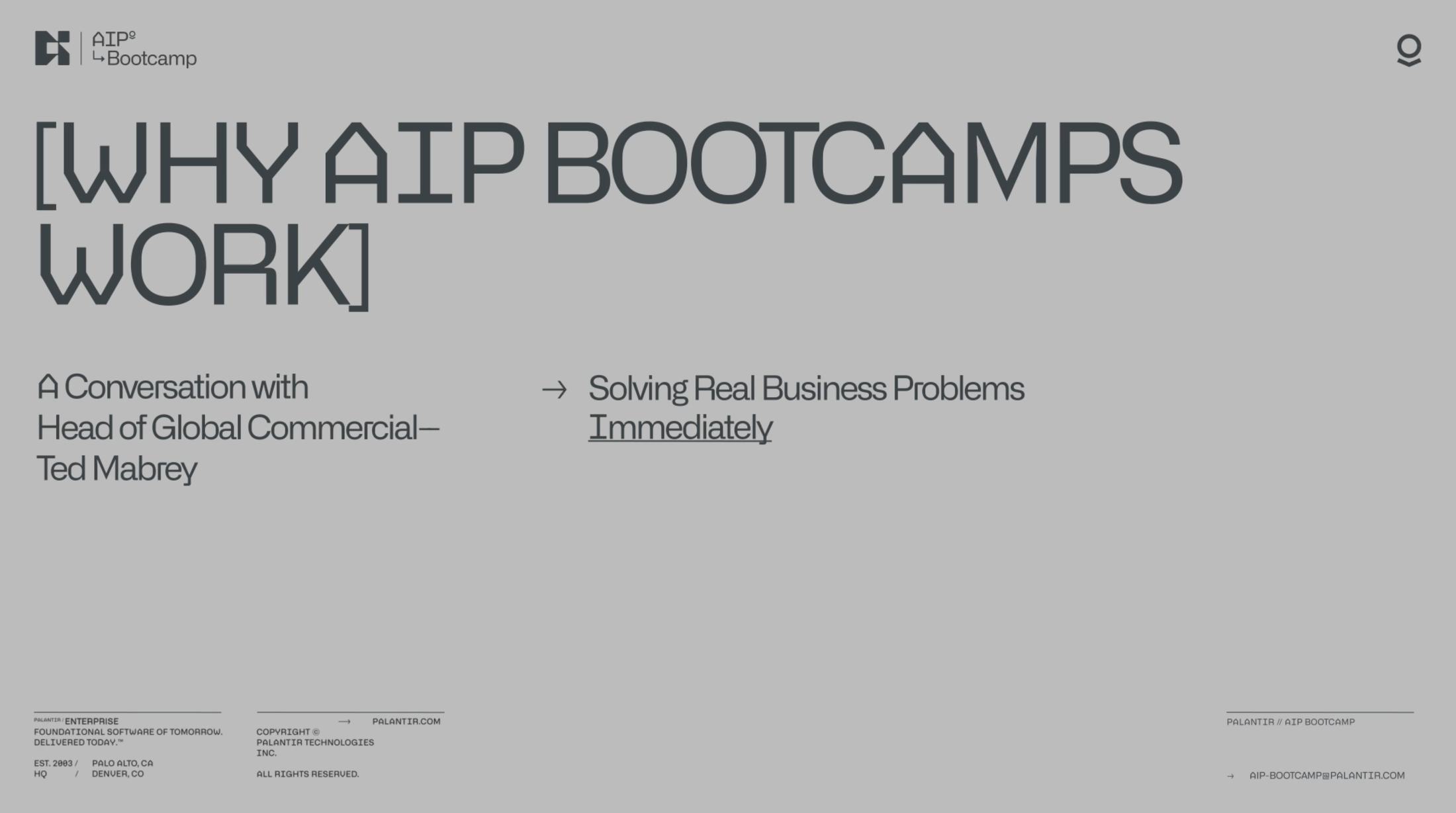 Palantir AIP Bootcamp