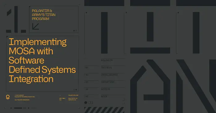 Palantir Defense Solutions I News & Content