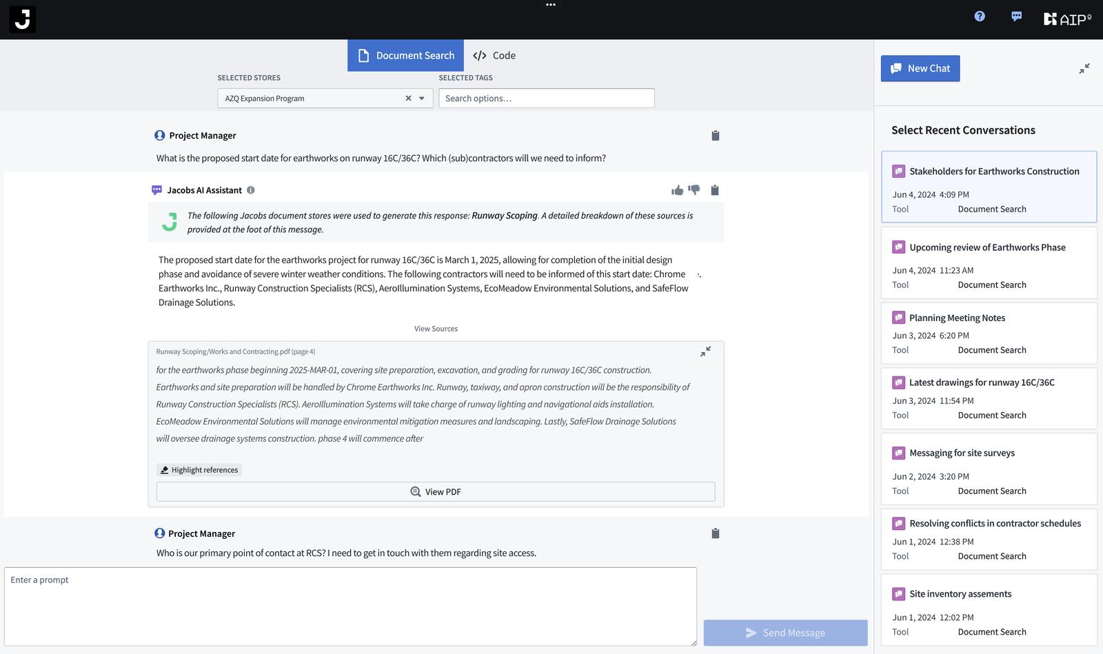 AIP for Program Knowledge Management