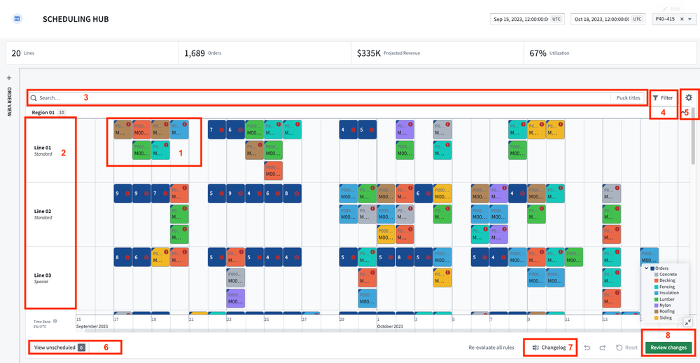 Dynamic Scheduling • Scheduling Gantt Chart widget • Palantir Dynamic Scheduling • Scheduling Gantt Chart widget • Palantir