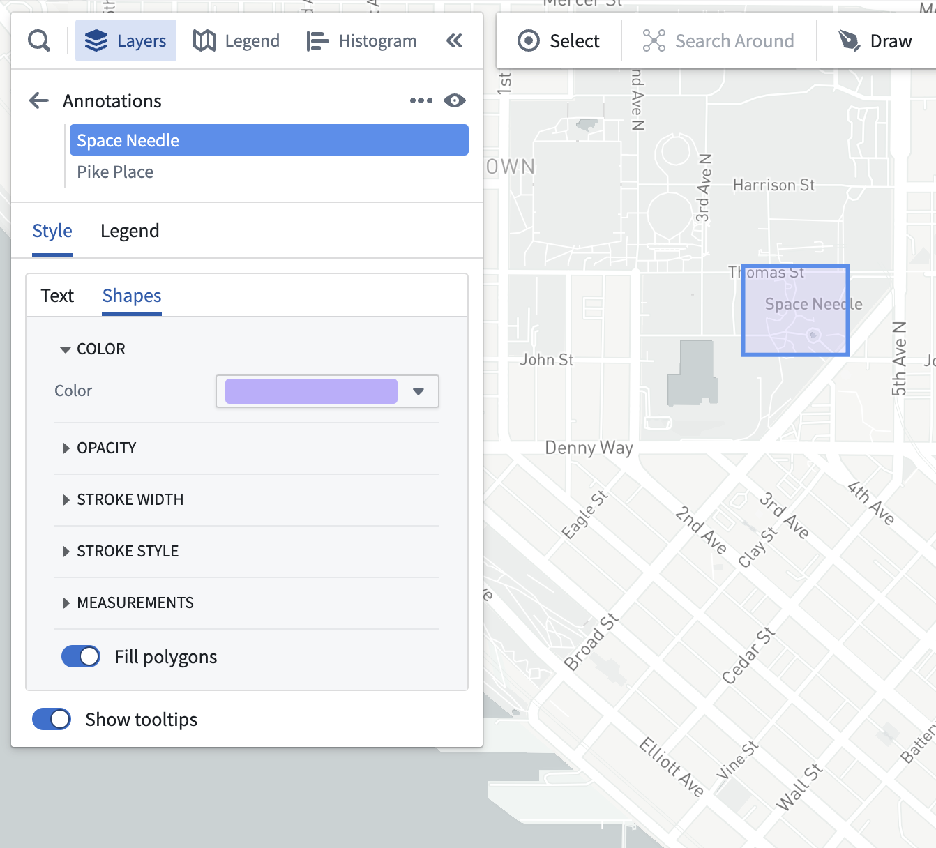 Map • Interact With Maps • Annotations • Palantir 2802