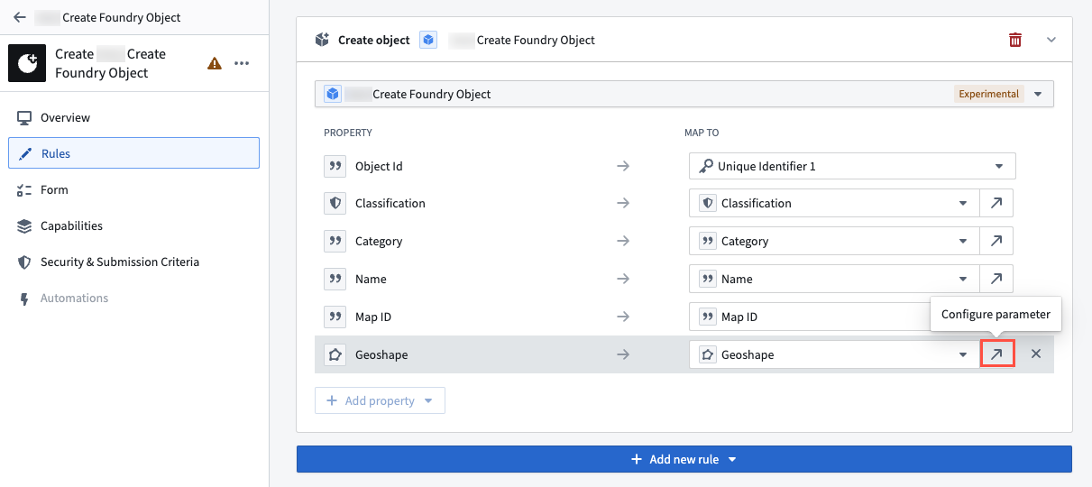 Object And Link Types • Object Types • Create Ontology Objects From Gaia • Palantir