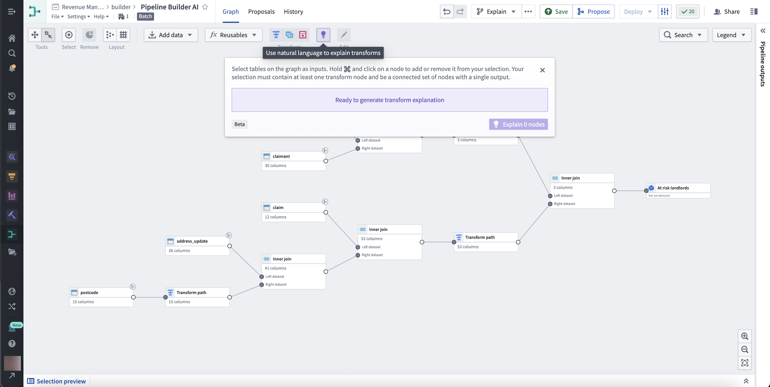 Pipeline Builder • AIP features • Palantir Pipeline Builder • AIP features • Palantir