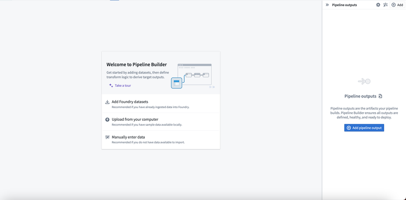 Pipeline Builder • Pipeline Outputs • Overview • Palantir