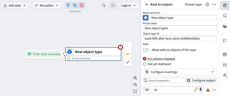 Pipeline Builder • Pipeline Outputs • Add An Ontology Output • Palantir 2829