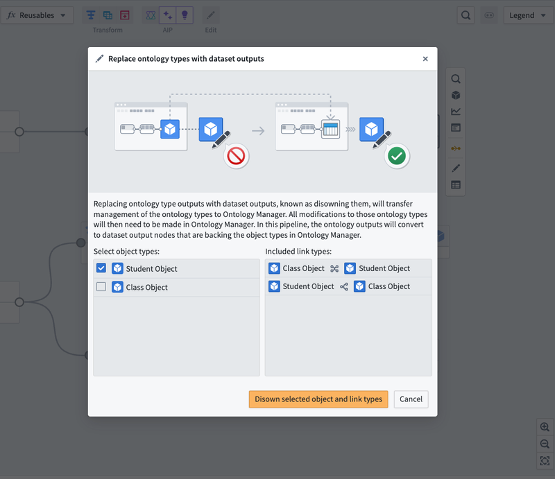 Pipeline Builder • Pipeline Outputs • Add An Ontology Output • Palantir 0263