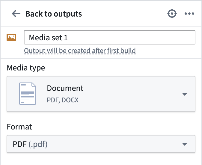 Pipeline Builder • Pipeline outputs • Add a media set output • Palantir