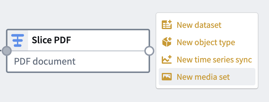 Pipeline Builder • Pipeline Outputs • Add A Media Set Output • Palantir