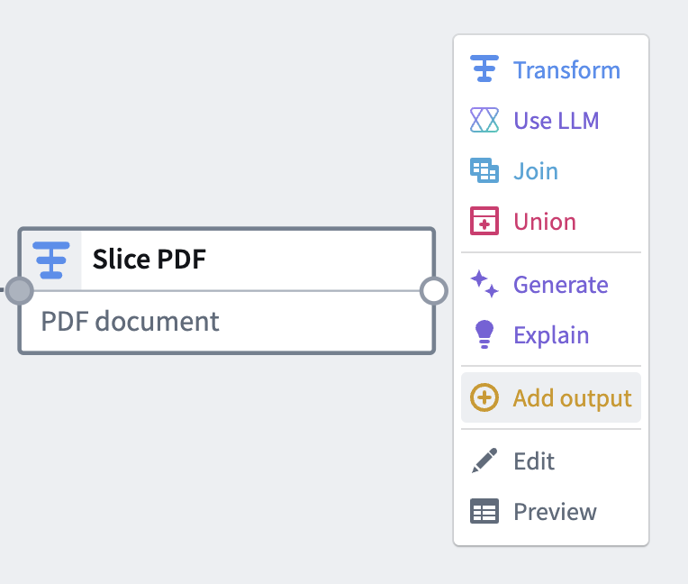 Pipeline Builder • Pipeline outputs • Add a media set output • Palantir