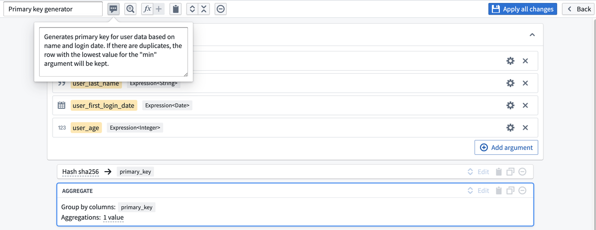 Pipeline Builder • Pipeline Management • Create Custom Functions • Palantir