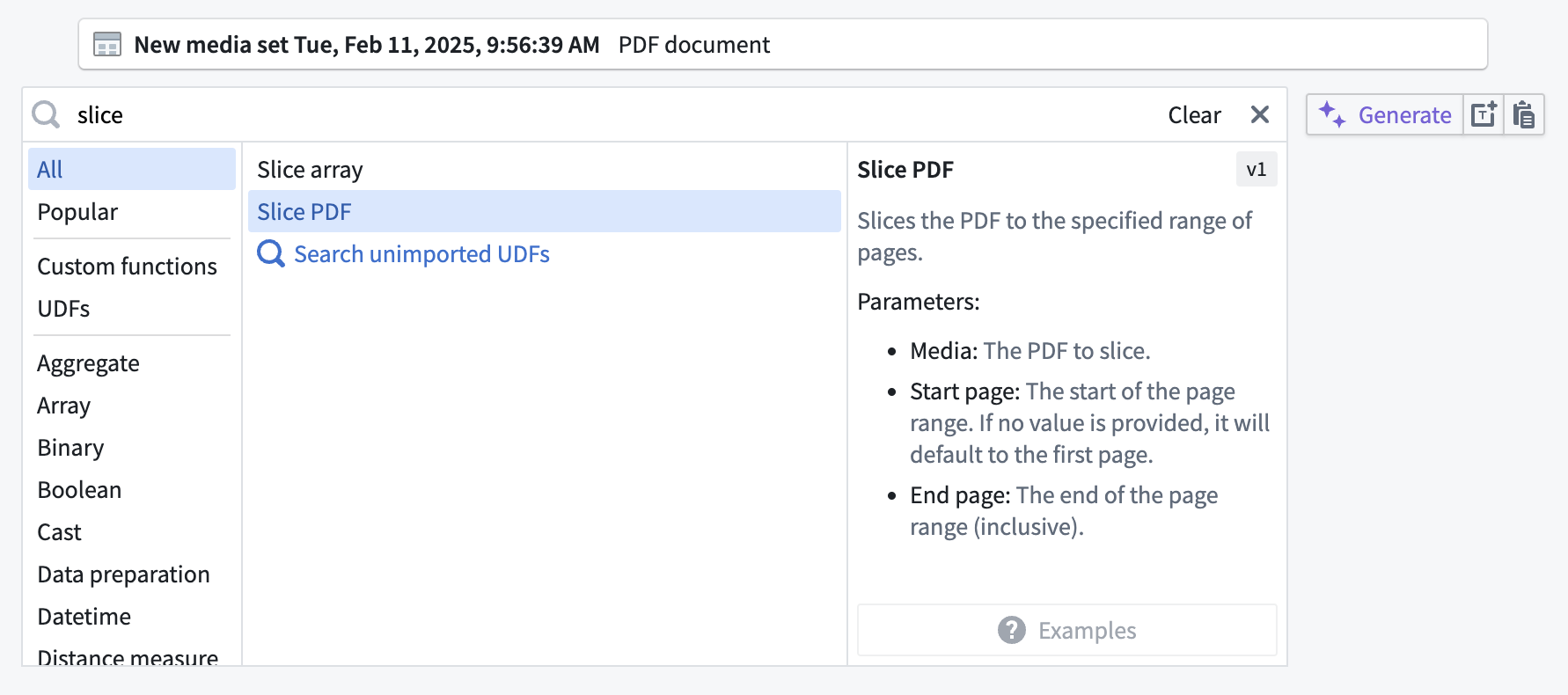 Pipeline Builder • Transforms • Transform media • Palantir