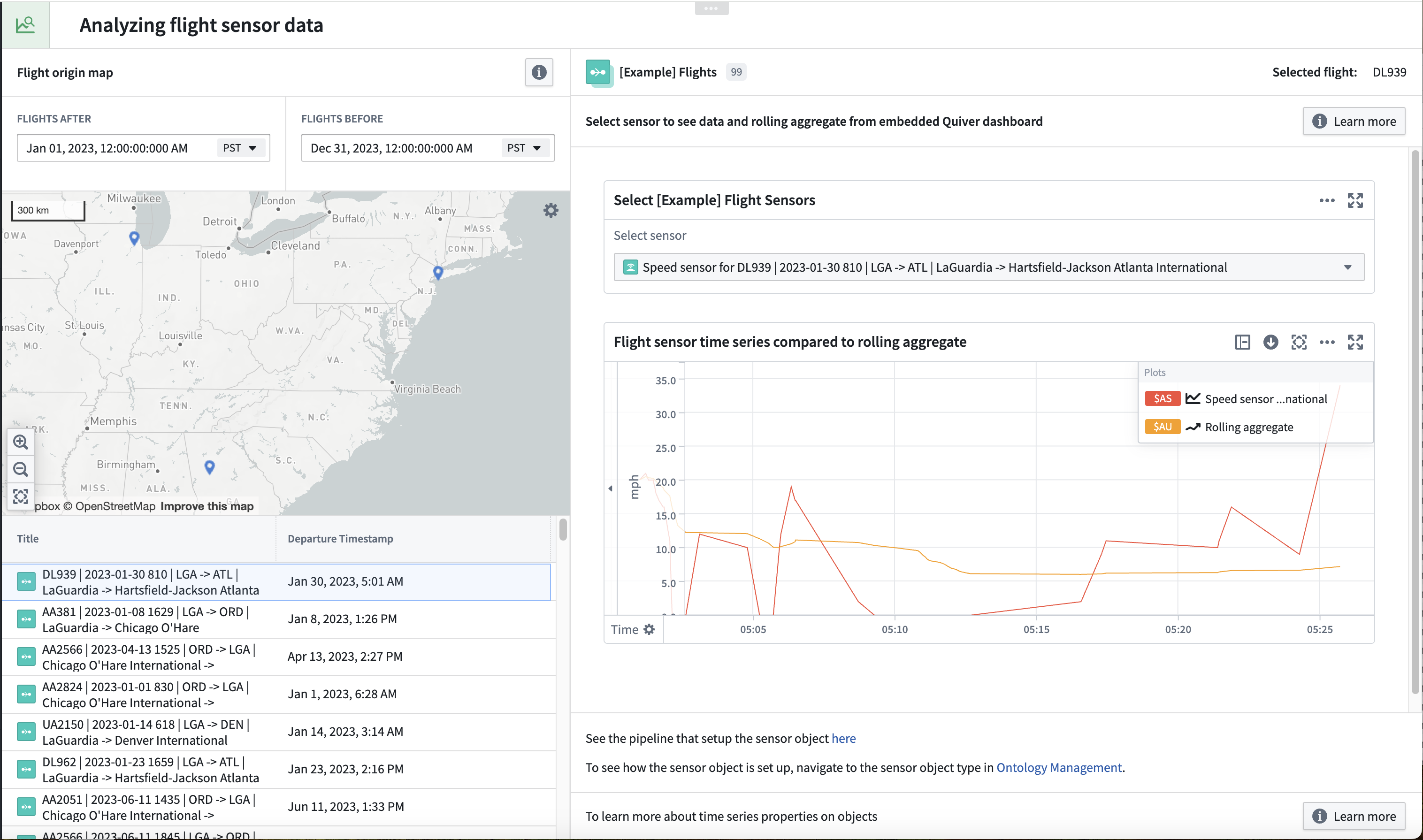 Time Series • Sensor Object Types Use Case • Overview • Palantir