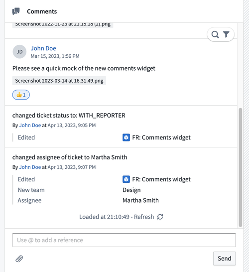 Workshop • Event Trigger And Navigational Widgets • Comments • Palantir 8260
