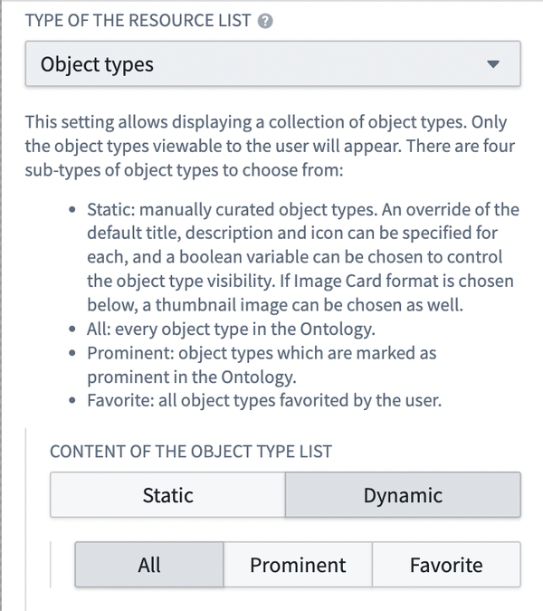 Workshop • Visualization Widgets • Resource List • Palantir